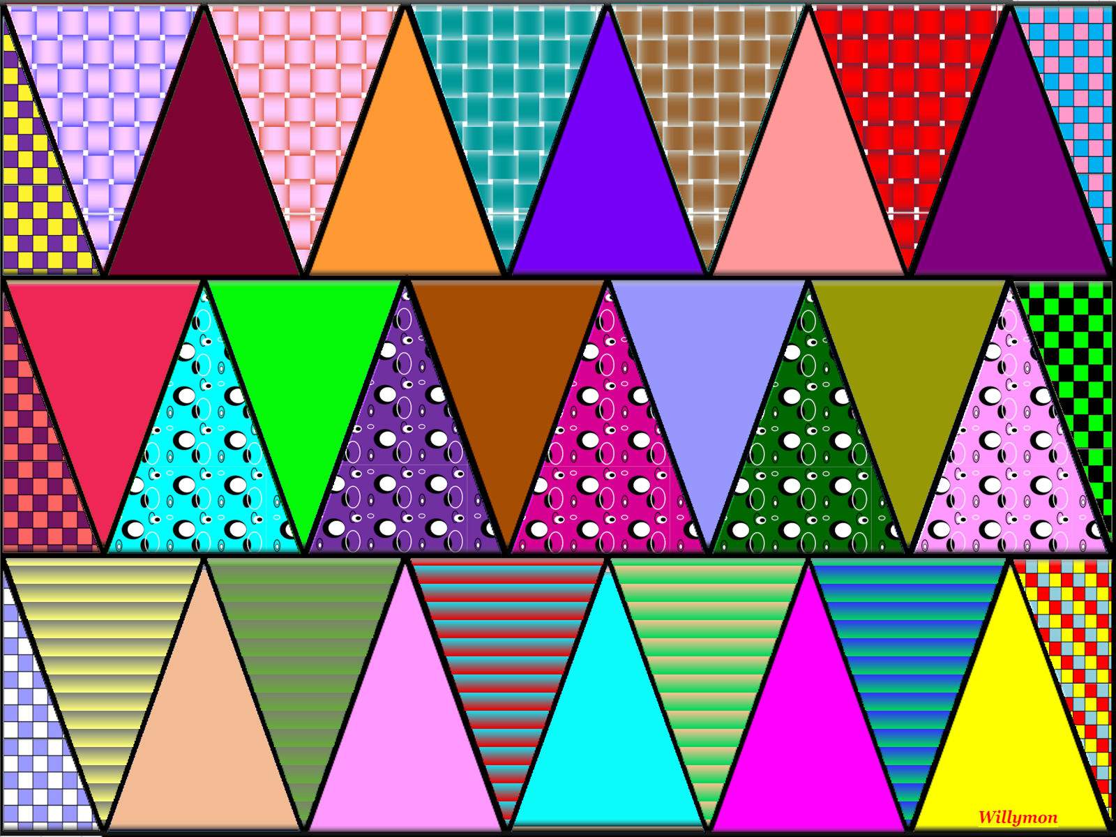 Solve triangles jigsaw puzzle online with 300 pieces