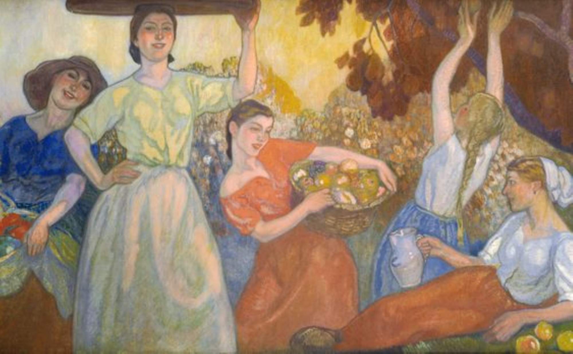 Solve Basque Peasant women with Fruit and Vegetables ~ Aurelio Arteta ...