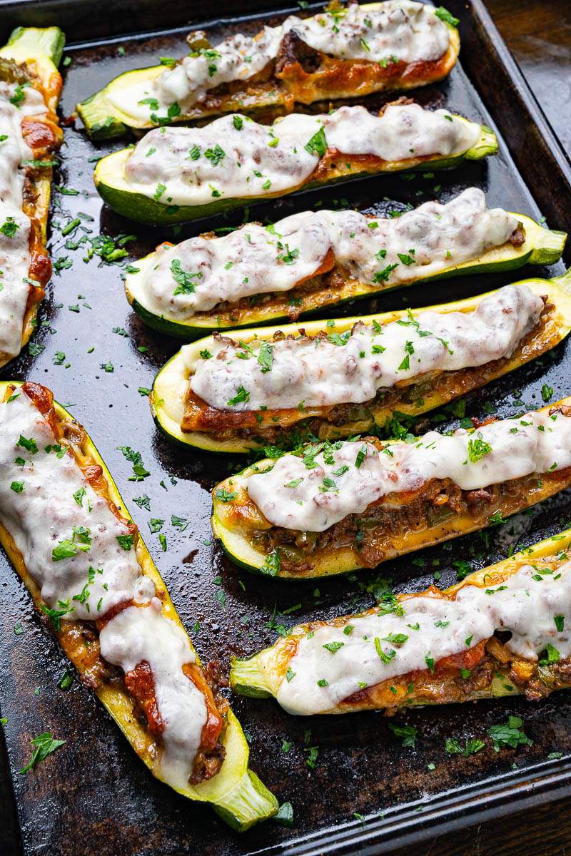 Solve Philly CheeseSteak Stuffed Zucchini jigsaw puzzle online with 187 ...