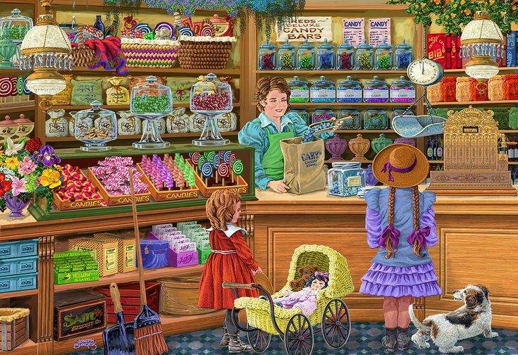 Solve Vintage Grocery Store (931) jigsaw puzzle online with 70 pieces