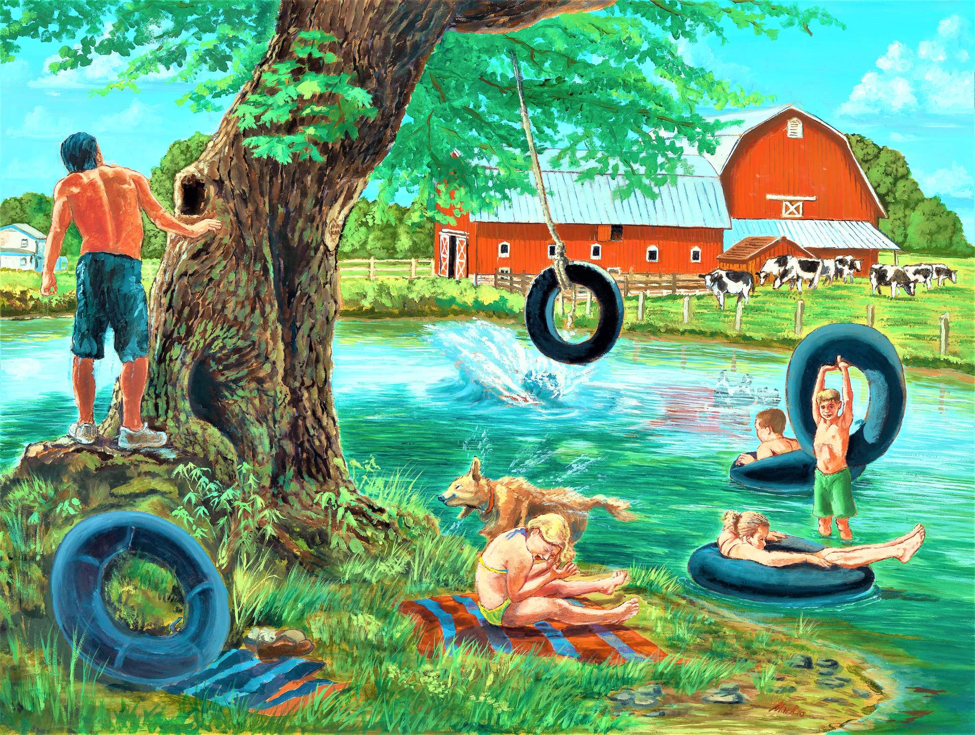 Solve Farm Fun jigsaw puzzle online with 374 pieces