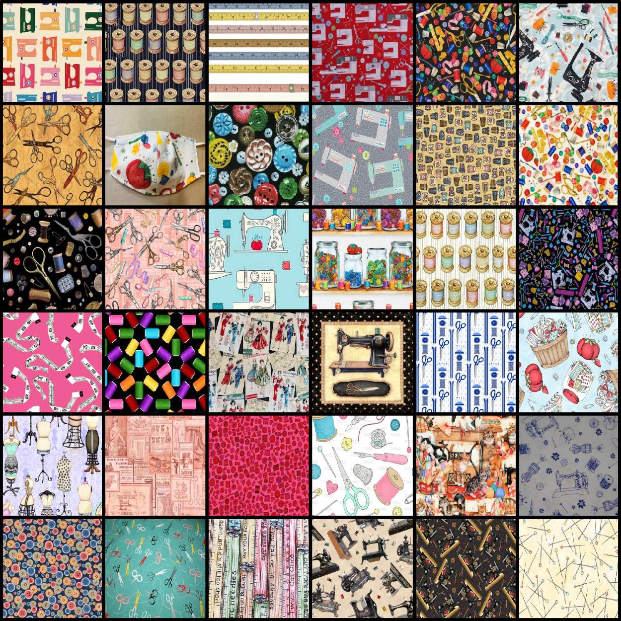 Solve Sew What? jigsaw puzzle online with 100 pieces
