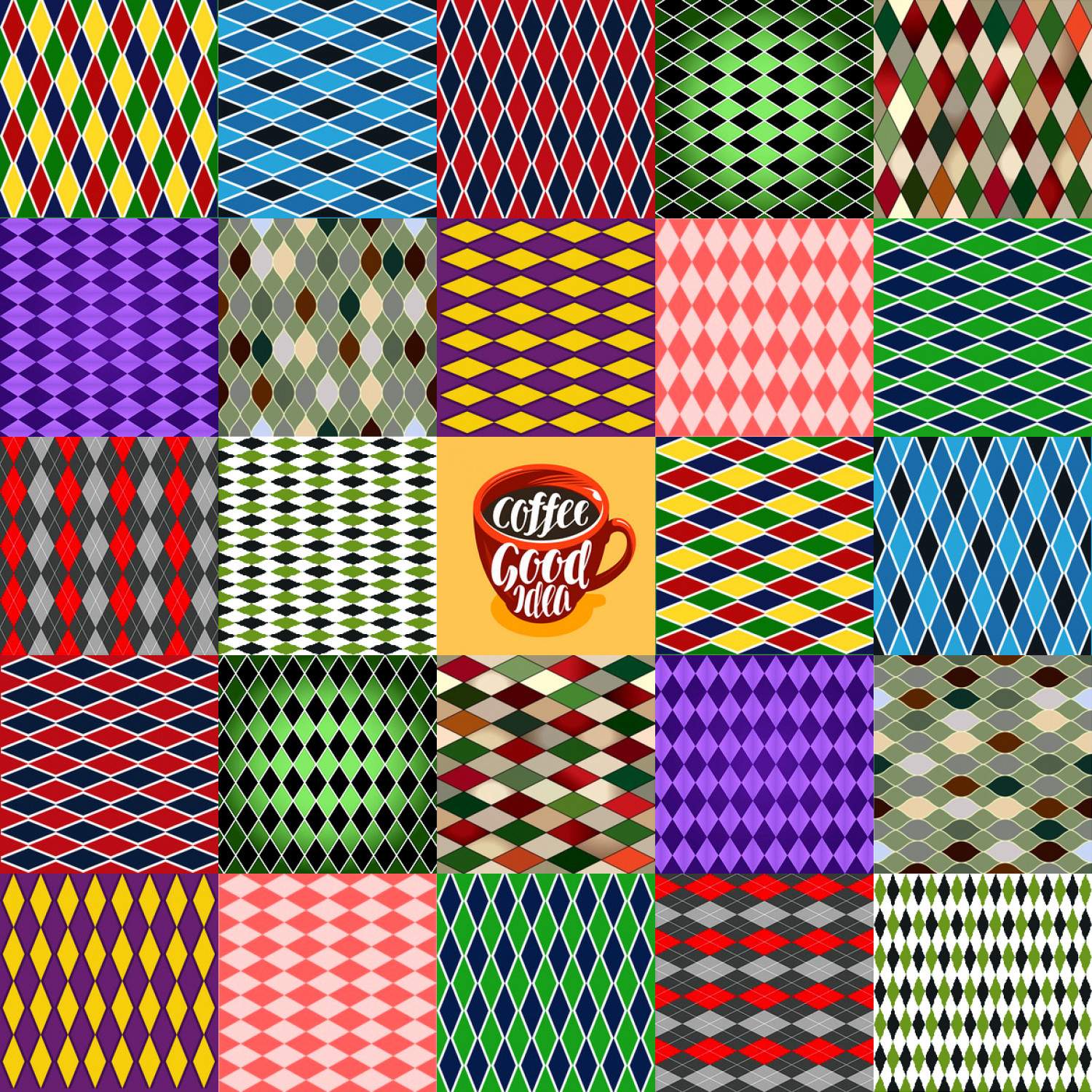 Solve Harlequin Plaids Flips jigsaw puzzle online with 169 pieces