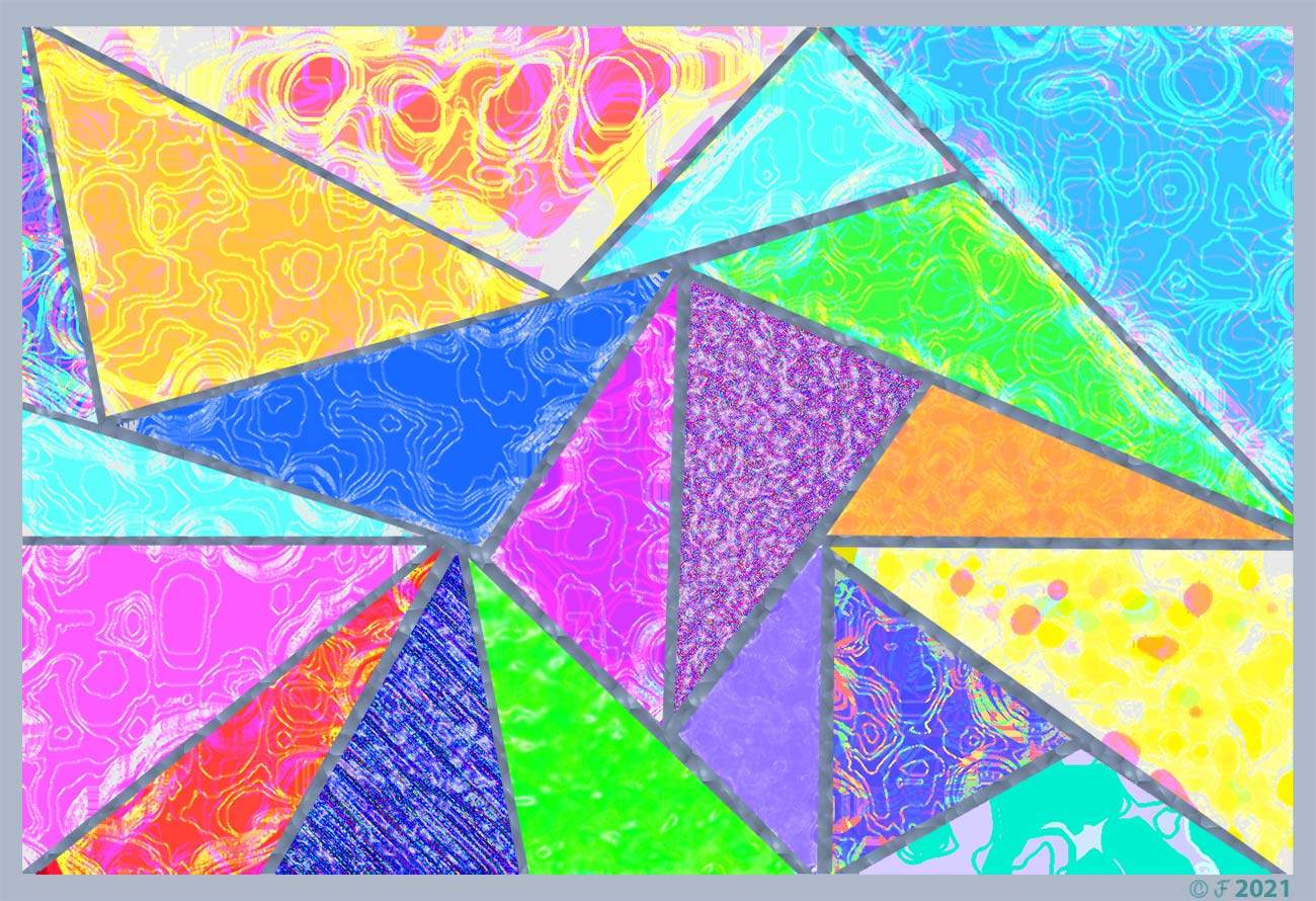 Solve Triangles jigsaw puzzle online with 150 pieces