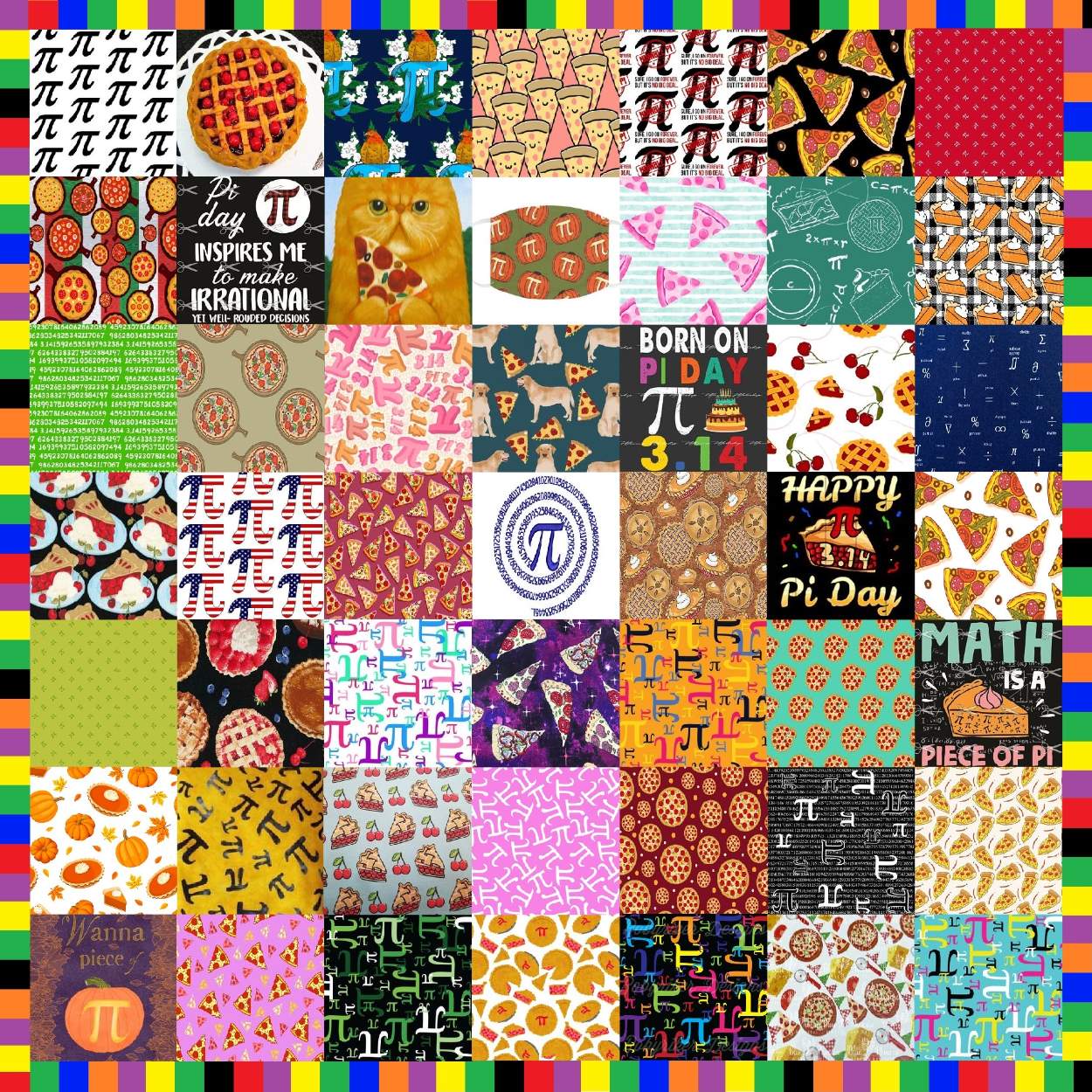 Solve Pi Day jigsaw puzzle online with 100 pieces