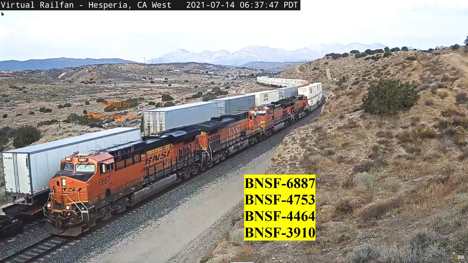 Solve BNSF-6887, 4753, 4464, 3910 at Hesperia,CA/USA jigsaw puzzle ...