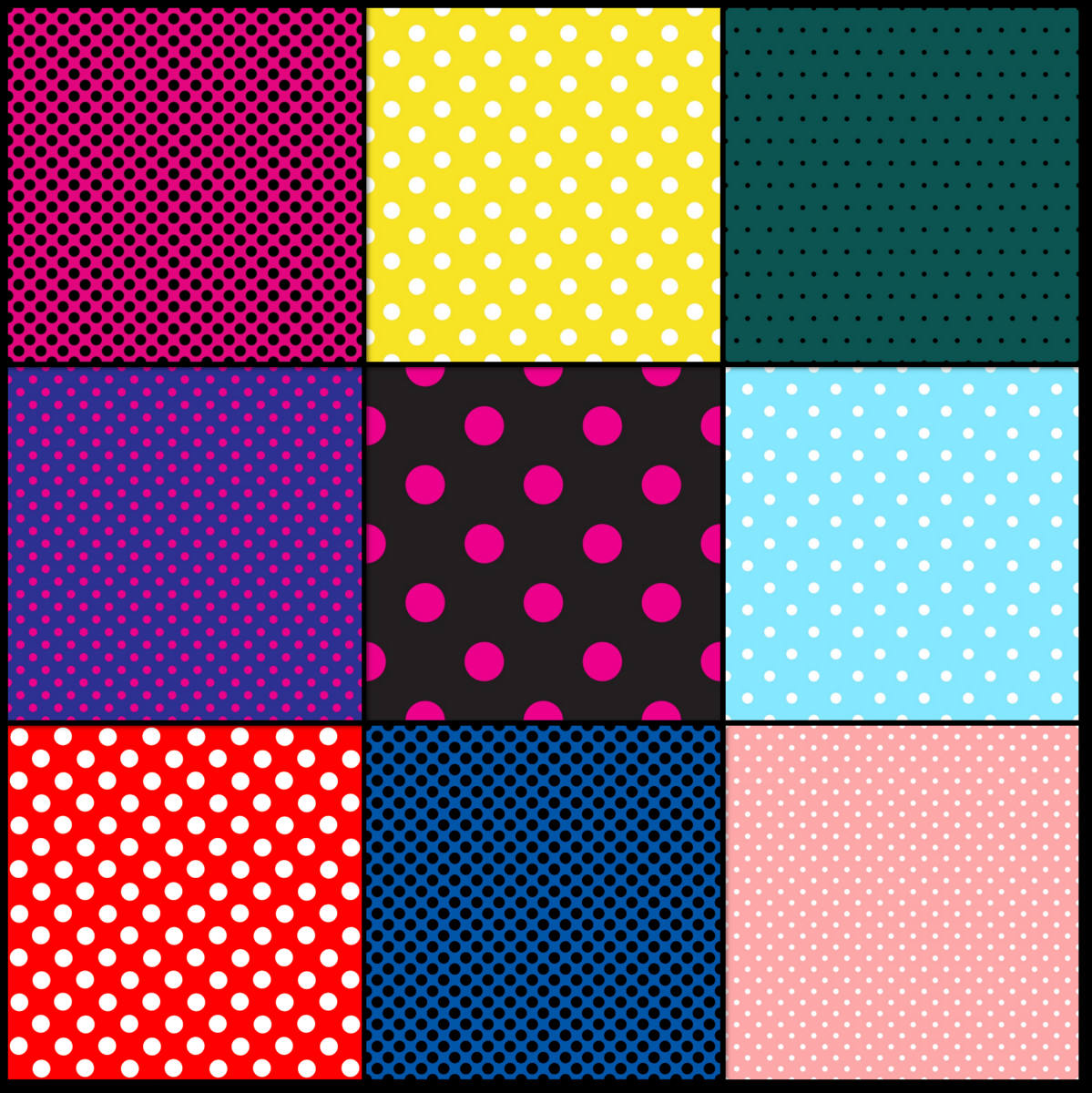Solve Polka dot patterns 3 jigsaw puzzle online with 144 pieces