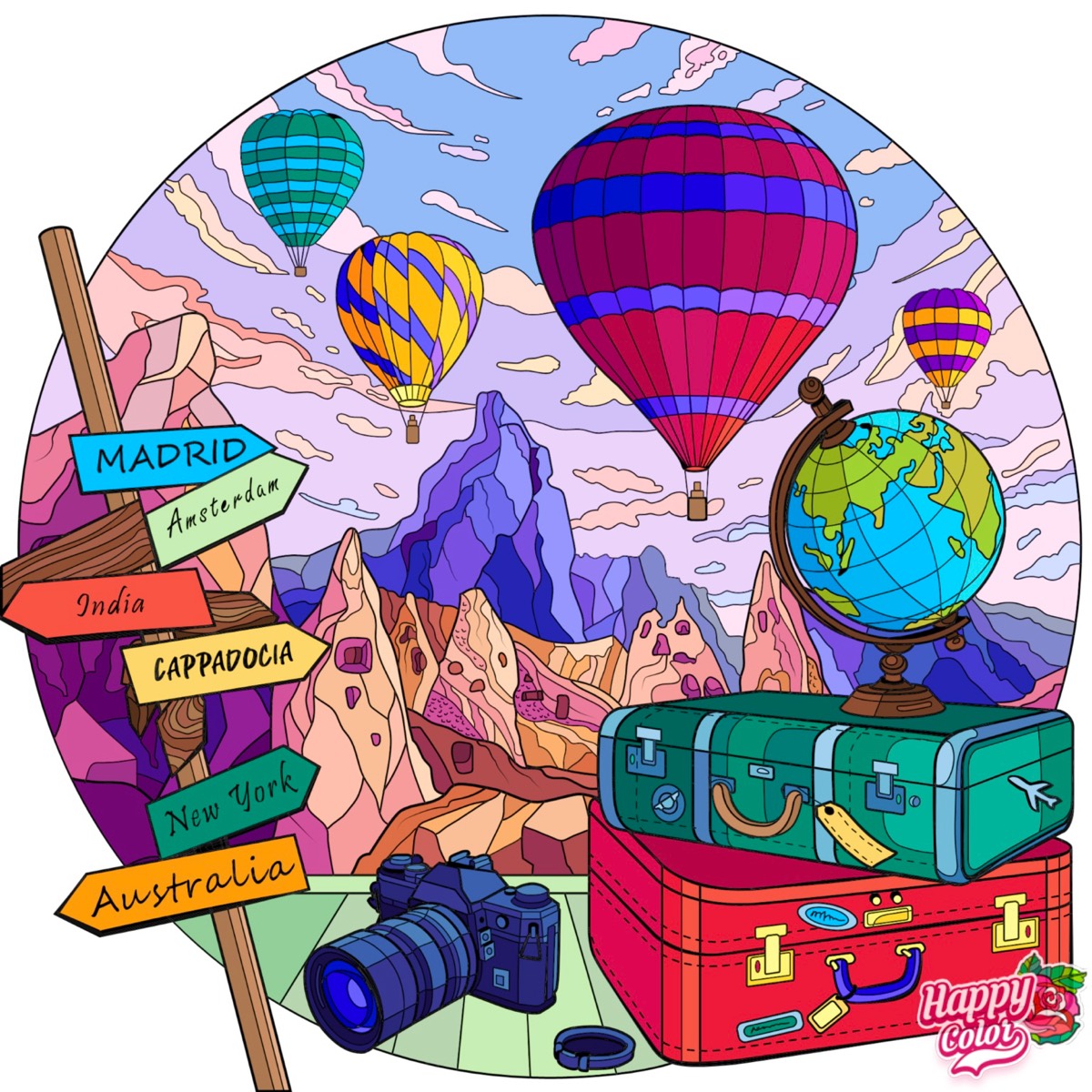 Solve HOBBIES #19 TRAVEL jigsaw puzzle online with 144 pieces