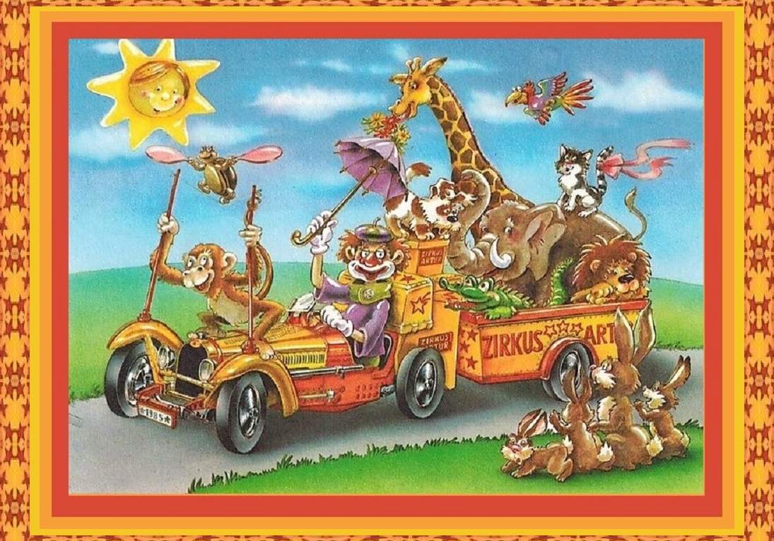 Solve Zirkus Circus jigsaw puzzle online with 48 pieces
