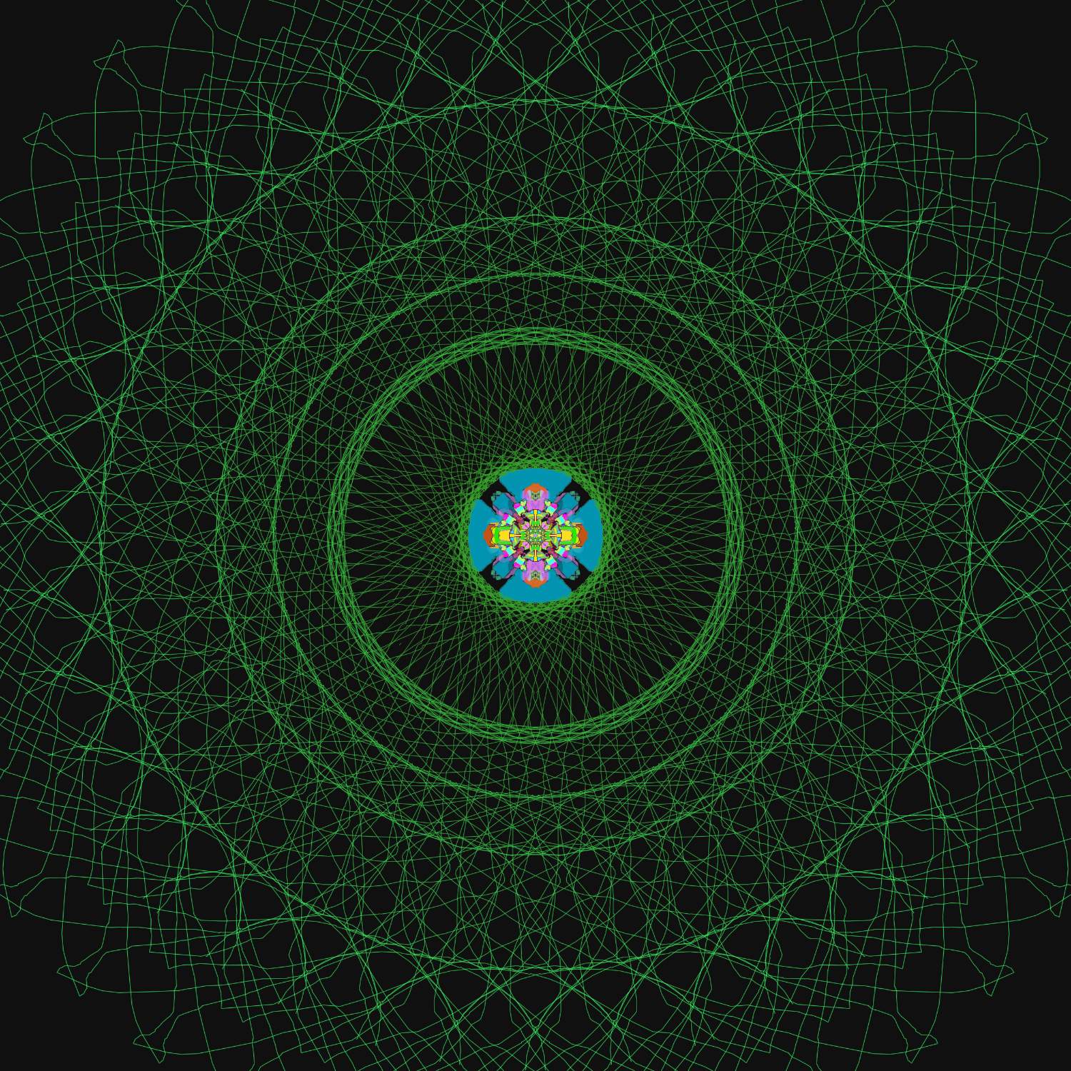 Solve Green spiral cross jigsaw puzzle online with 600 pieces