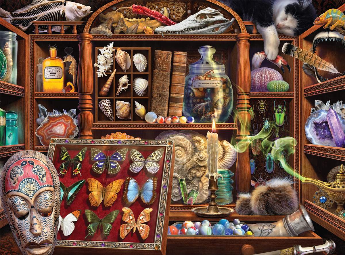 Solve Curiosity Cabinet jigsaw puzzle online with 130 pieces