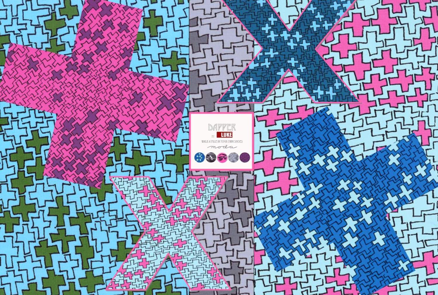 Solve Fabric patchwork - small jigsaw puzzle online with 40 pieces