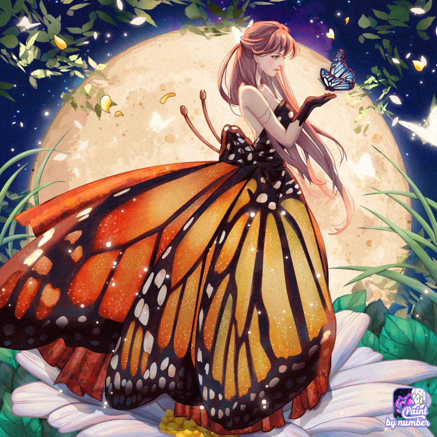 Solve Miss Monarch (X-Large) jigsaw puzzle online with 324 pieces