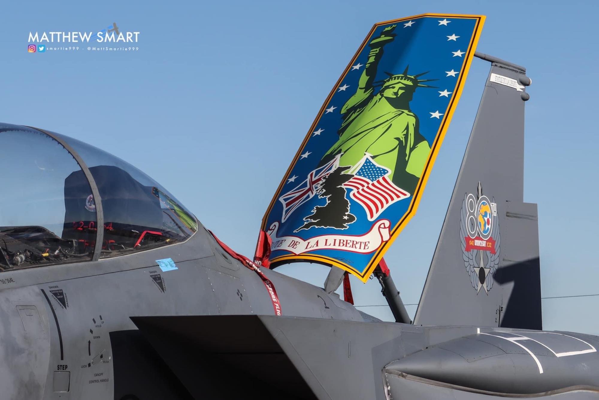 Solve 48th Fighter Wing Anniversary jet. They are known as the Statue ...