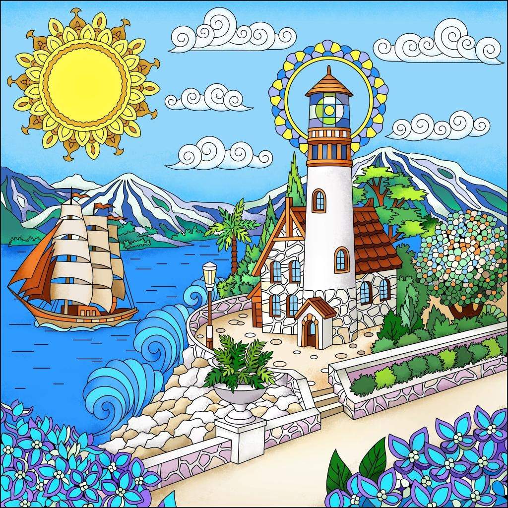 Solve Lighthouse Point jigsaw puzzle online with 64 pieces