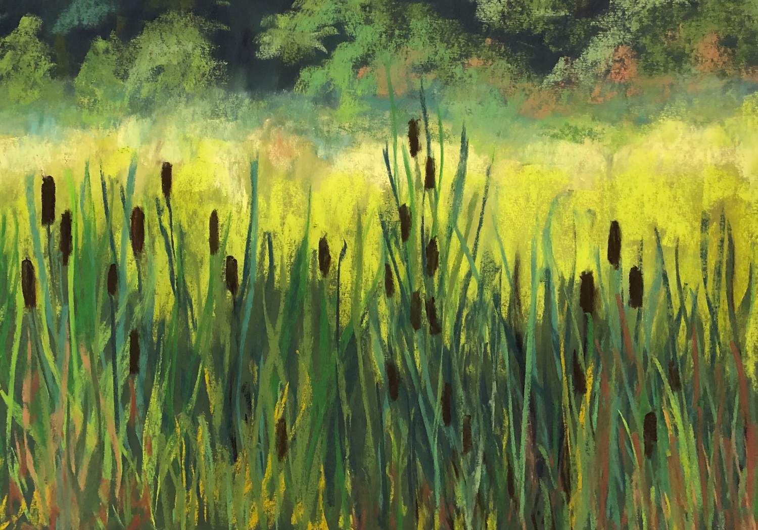 Solve Cattails jigsaw puzzle online with 77 pieces