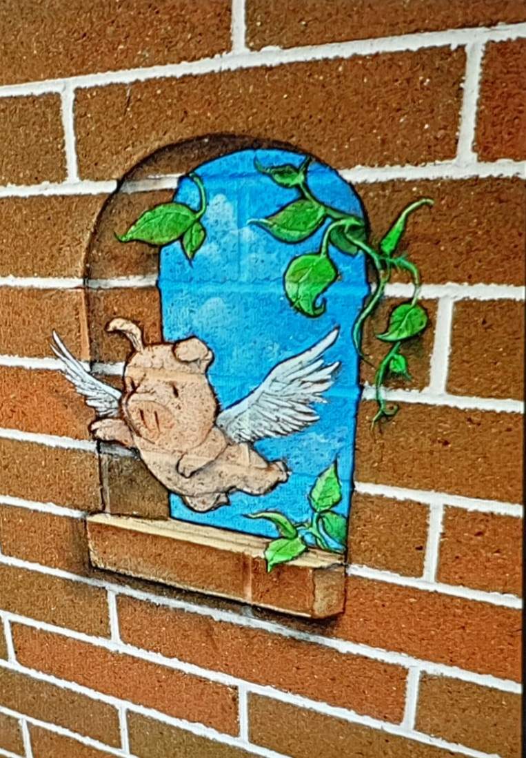 Solve Enough with the "when pigs fly" jokes, already! jigsaw puzzle ...