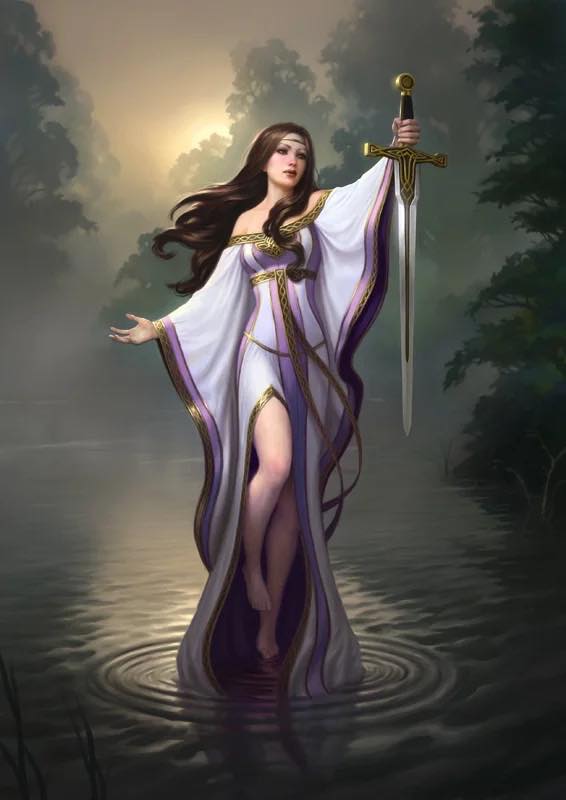 Solve The Queen's Sword jigsaw puzzle online with 54 pieces