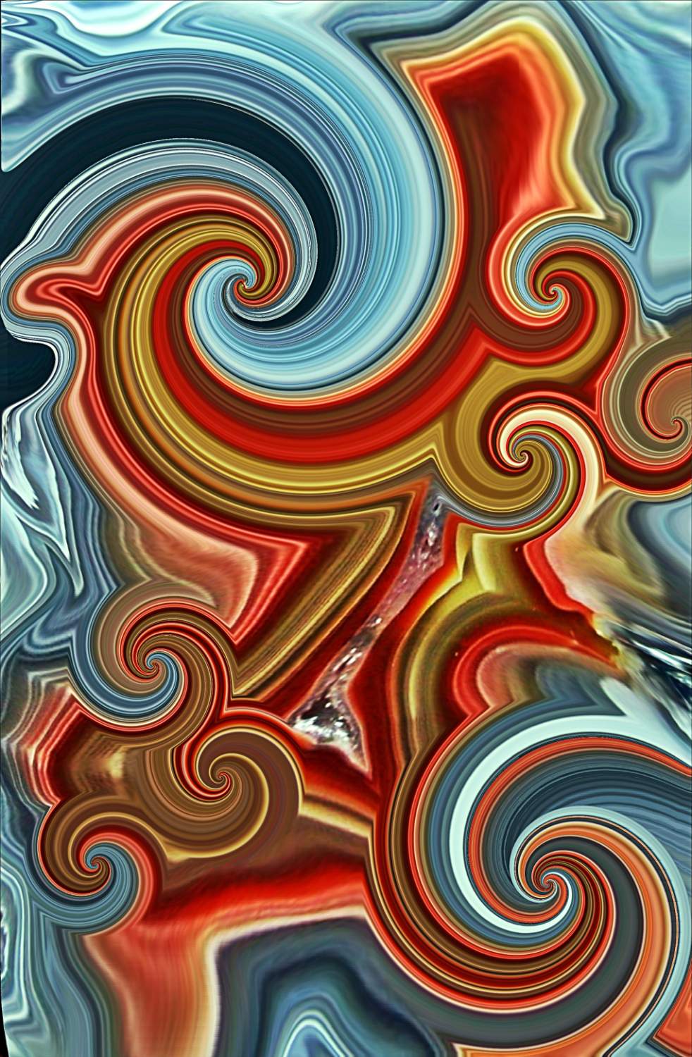 Solve Swirls jigsaw puzzle online with 96 pieces