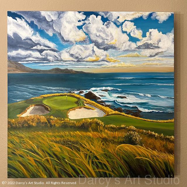 Solve Pebble Beach #7 jigsaw puzzle online with 110 pieces