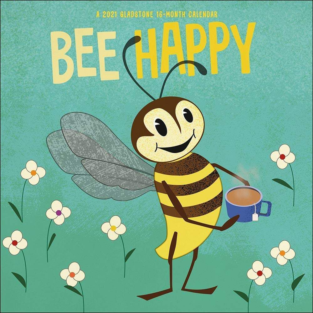 Solve 2021 Wall Calendar Bee Happy jigsaw puzzle online with 256 pieces