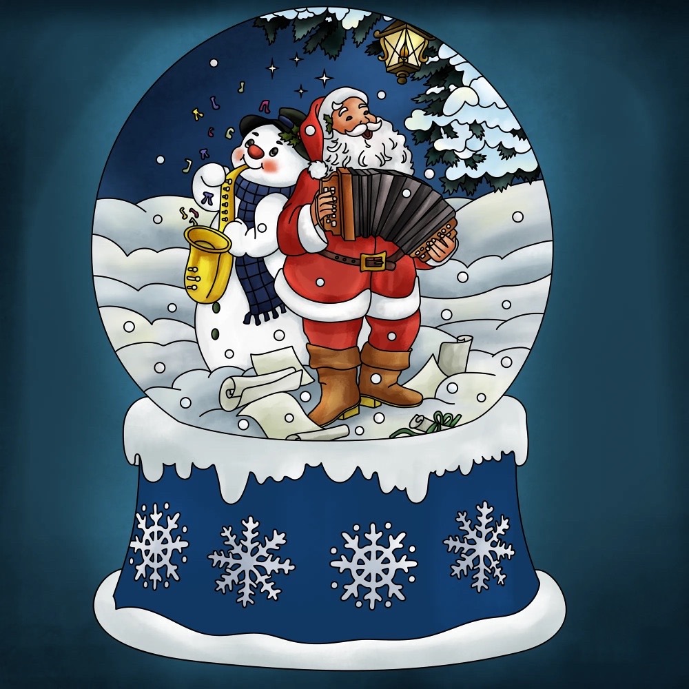 Solve December 4--Christmas Globe jigsaw puzzle online with 169 pieces