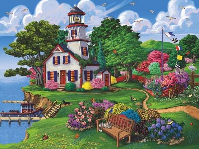 Jigsaw Puzzle | lighthouse | 88 pieces | Jigidi