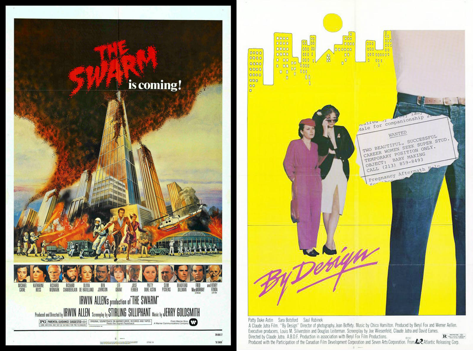 Solve Patty Duke ~ The Swarm ~ 1978 and By Design ~ 1982 jigsaw puzzle online with 494 pieces