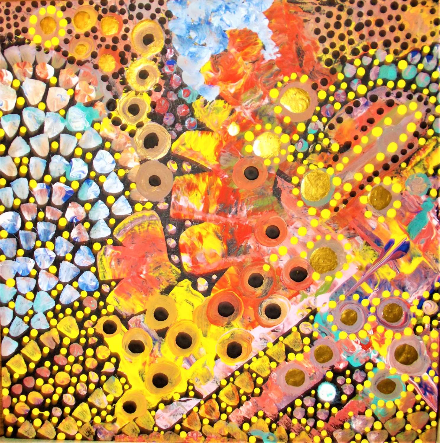 Solve Splash of Colours With lots of Dots jigsaw puzzle online with 144 ...