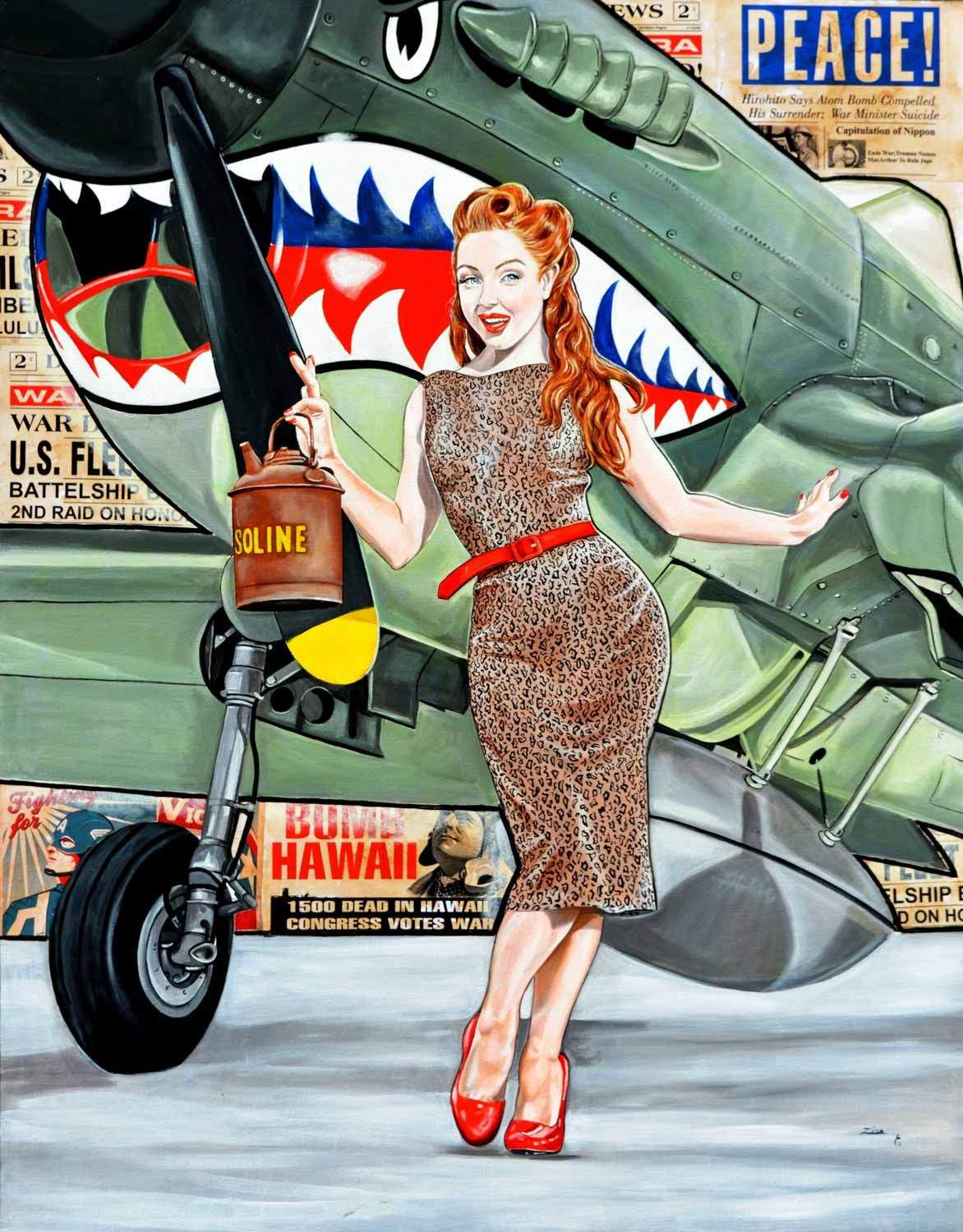 Solve Pin-up Girl jigsaw puzzle online with 500 pieces
