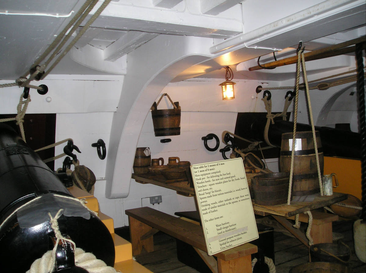 Solve hms victory 1765 lower gun deck typical mess table 26-7-06 jigsaw ...
