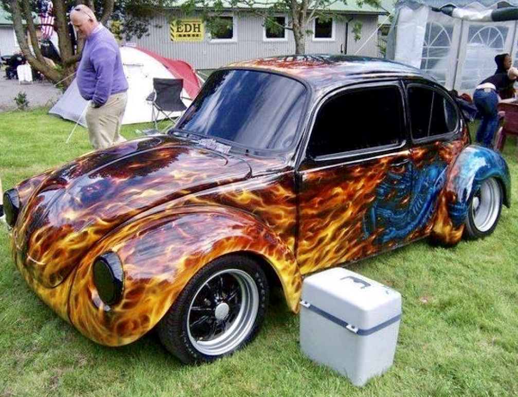 Solve VW beetle.....spunky-bandit..... jigsaw puzzle online with 130 pieces