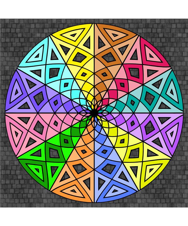 Solve color wheel jigsaw puzzle online with 80 pieces