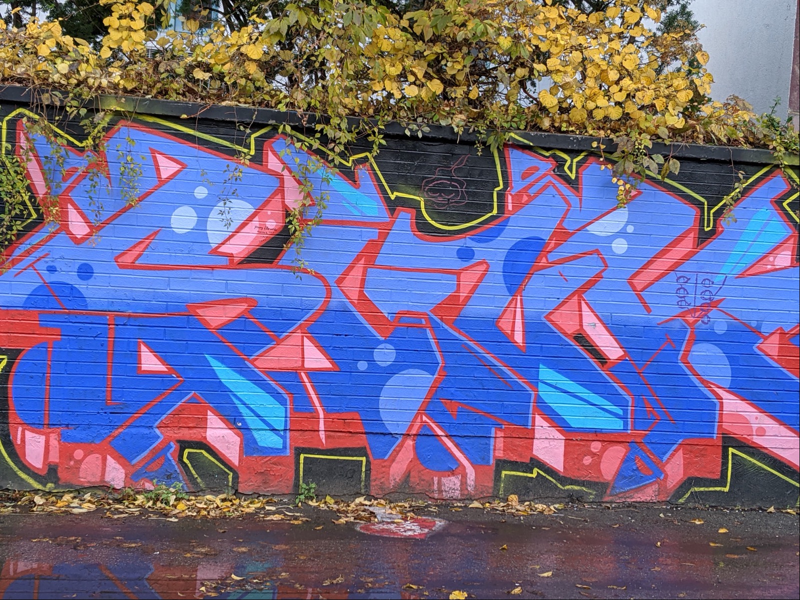 Solve Graffiti wall, large jigsaw puzzle online with 192 pieces