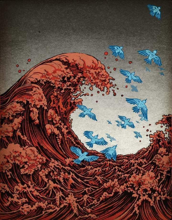 Solve "The Great Wave" jigsaw puzzle online with 20 pieces