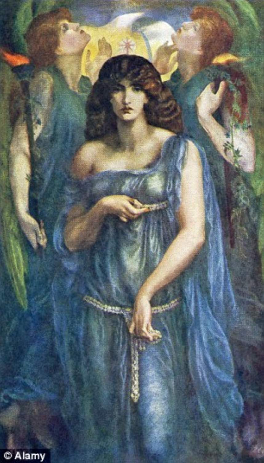 Solve Jane Morris Dante Gabriel Rossetti -Depicted as Syrian Goddess ...
