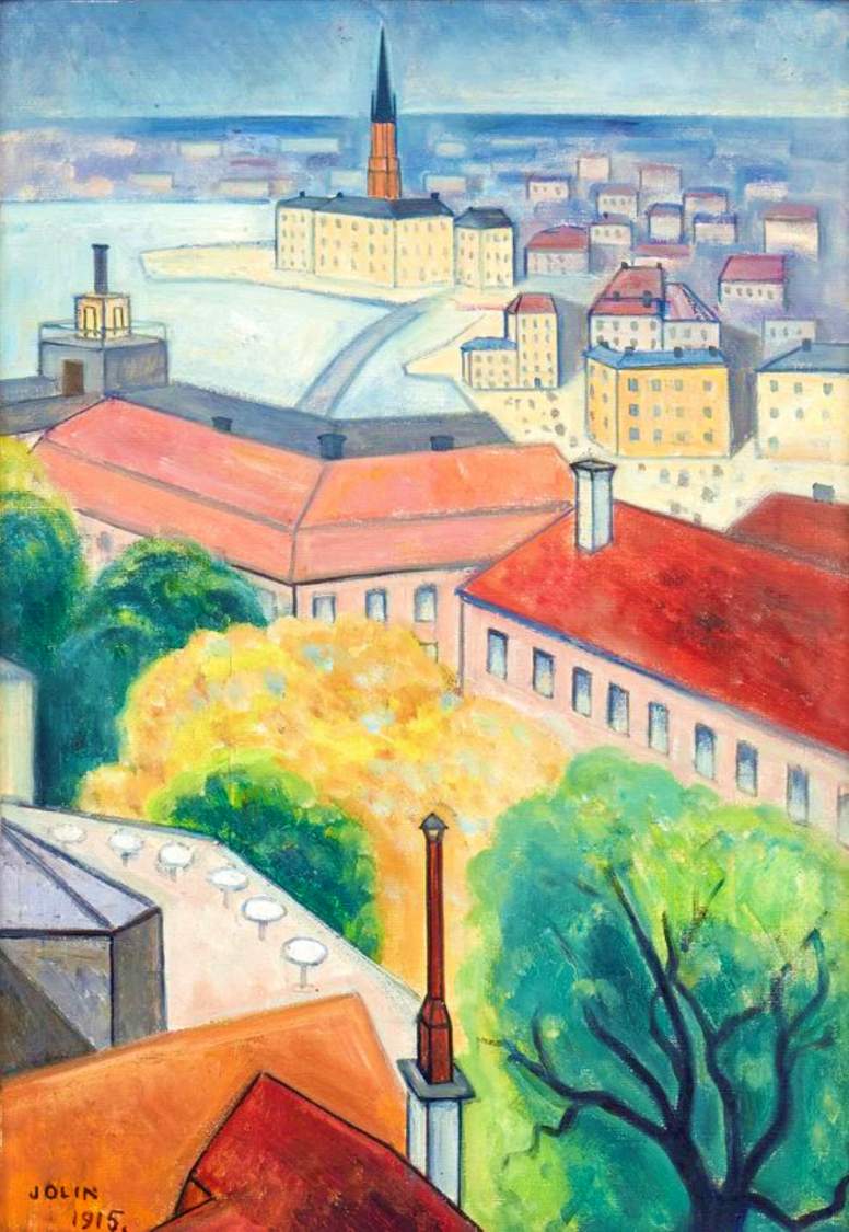 Solve View over Stockholm ~ Einar Jolin (Swedish, 1890-1976) jigsaw ...