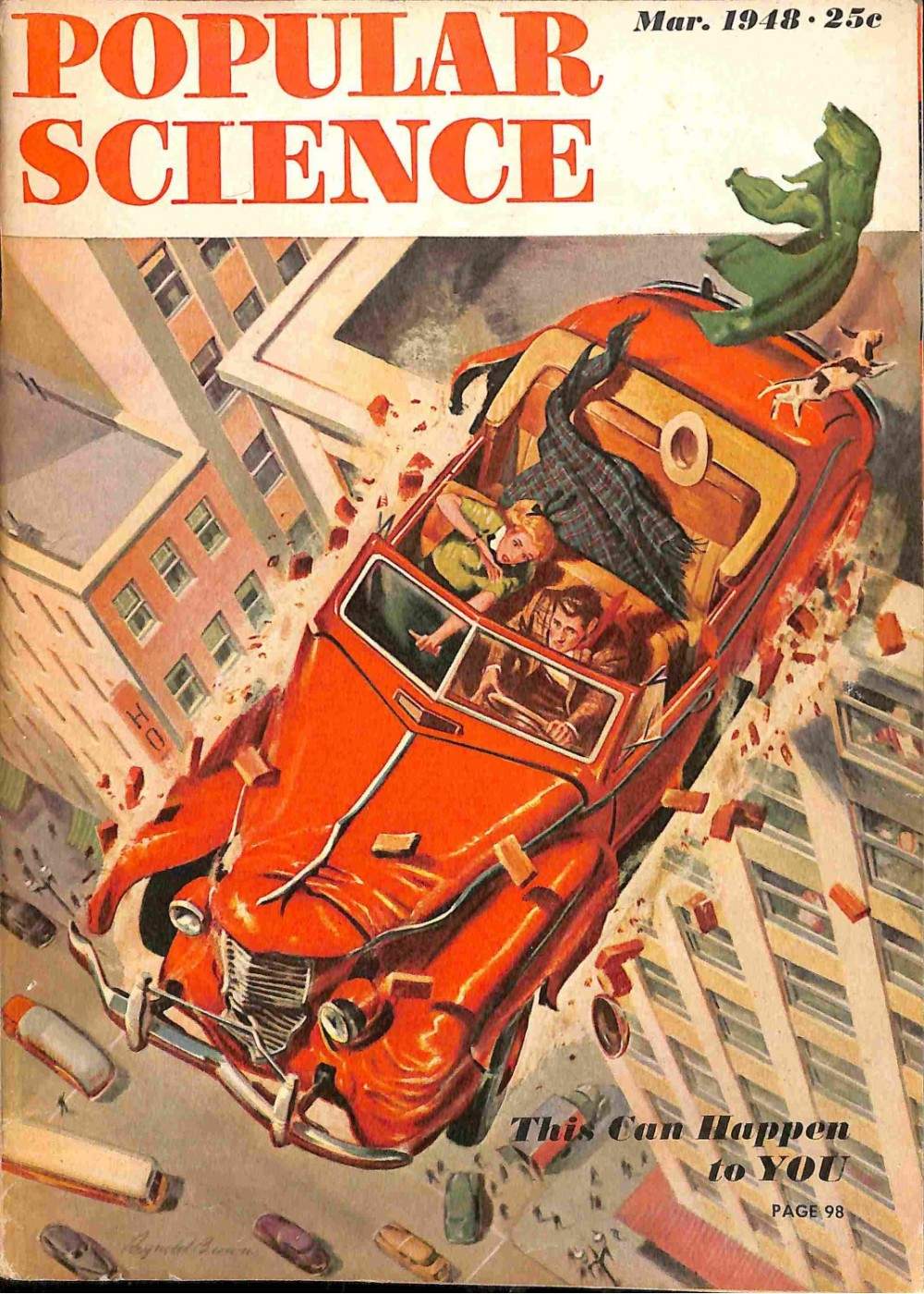 Solve popular science (1948) jigsaw puzzle online with 130 pieces