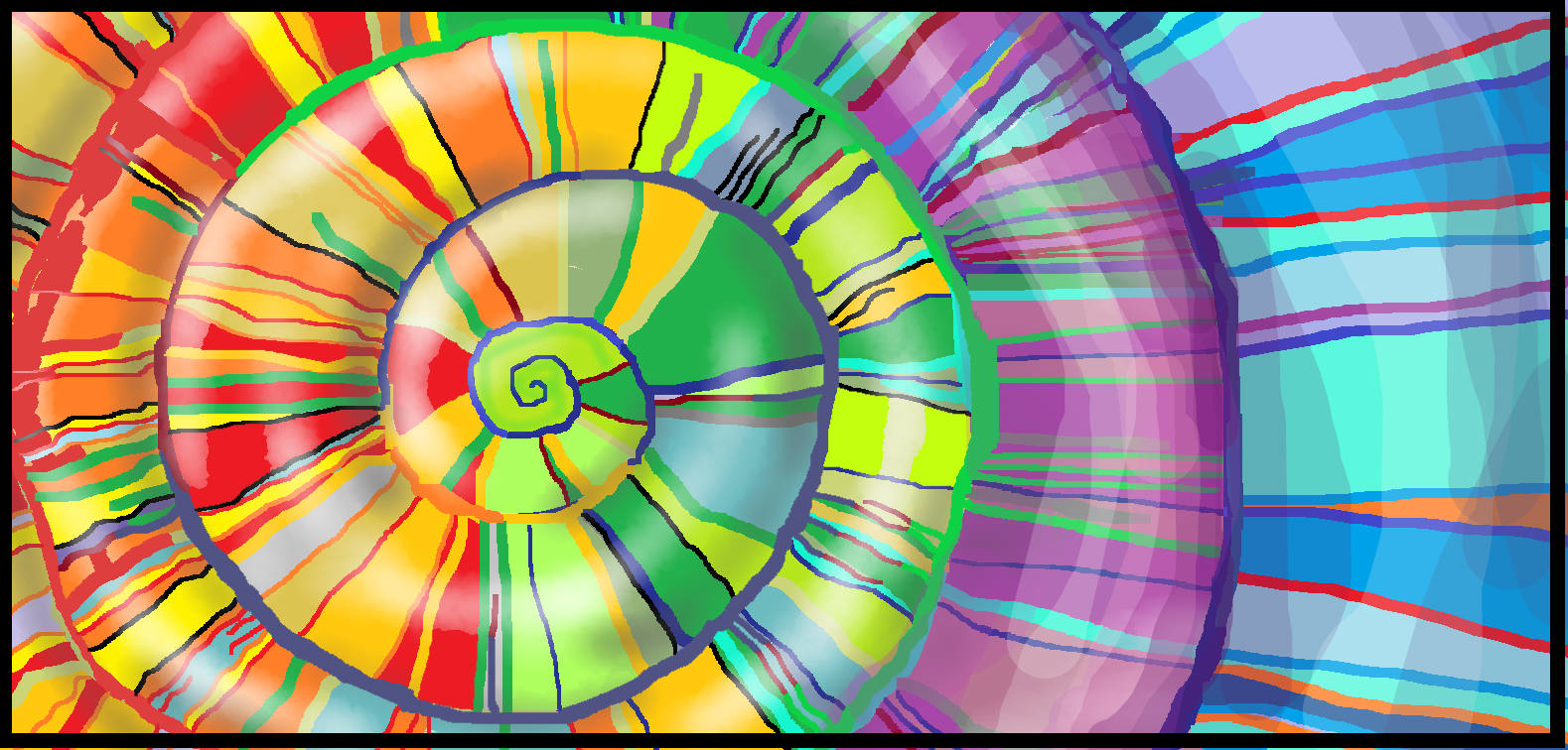 Solve bright spiral jigsaw puzzle online with 162 pieces