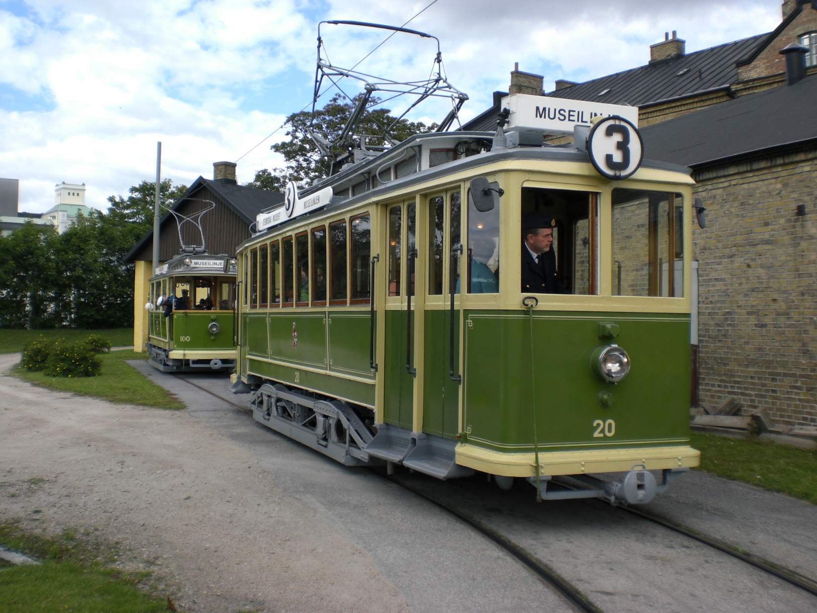 Solve Museum tram line Malmö Sweden. jigsaw puzzle online with 130 pieces