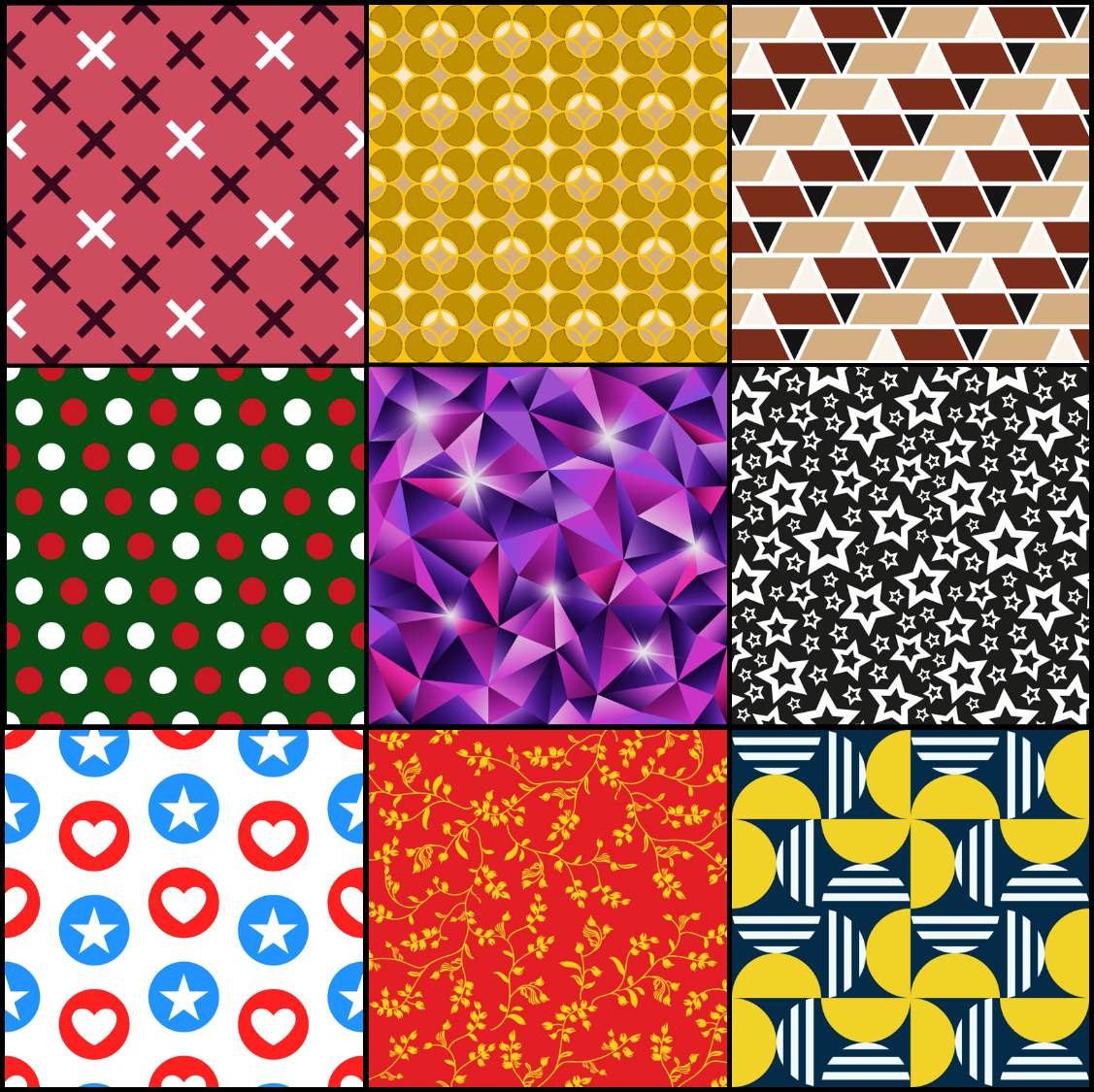 Solve Artistic patterns 66 jigsaw puzzle online with 81 pieces