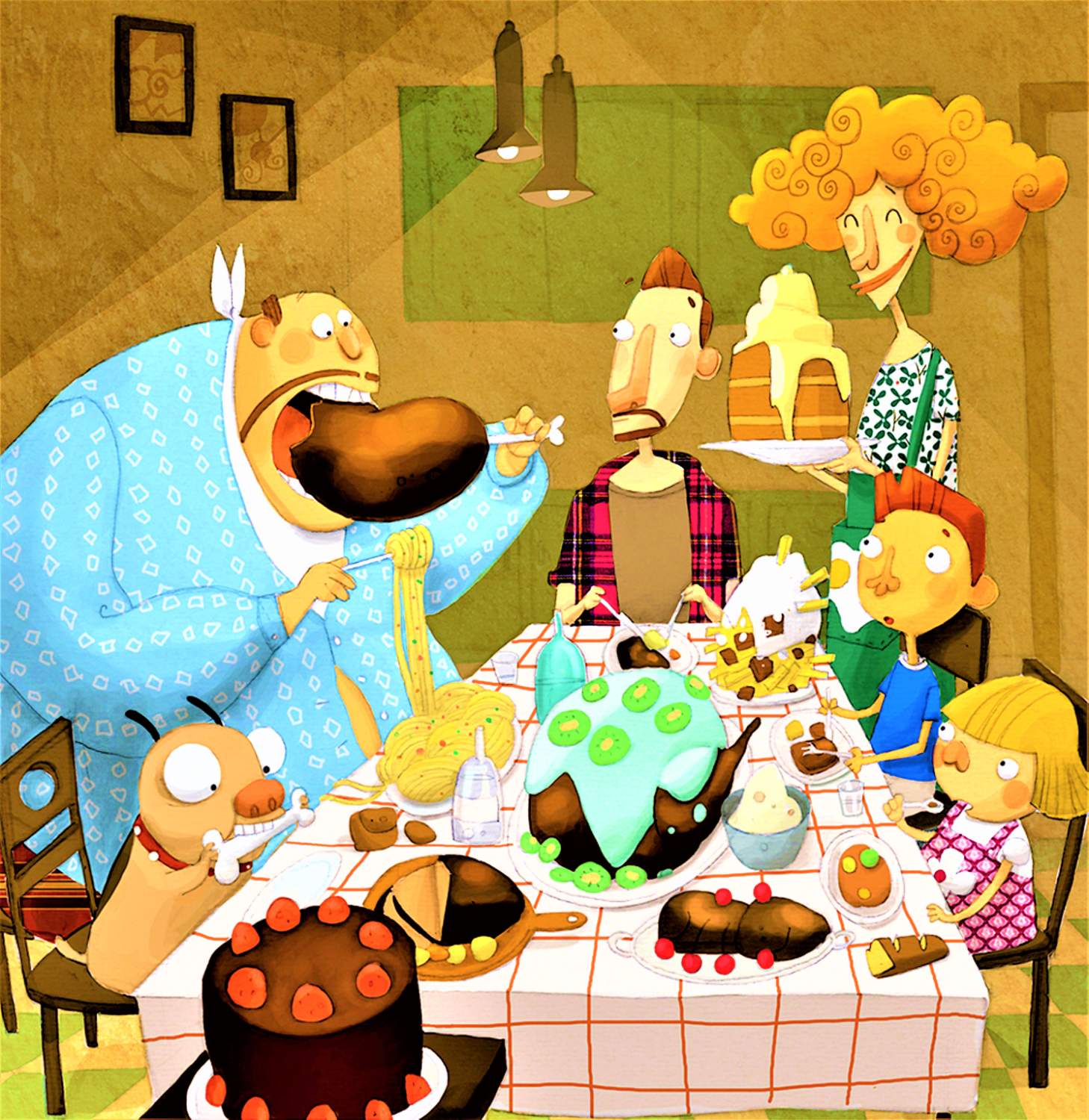 Solve The Hungry Guest jigsaw puzzle online with 342 pieces