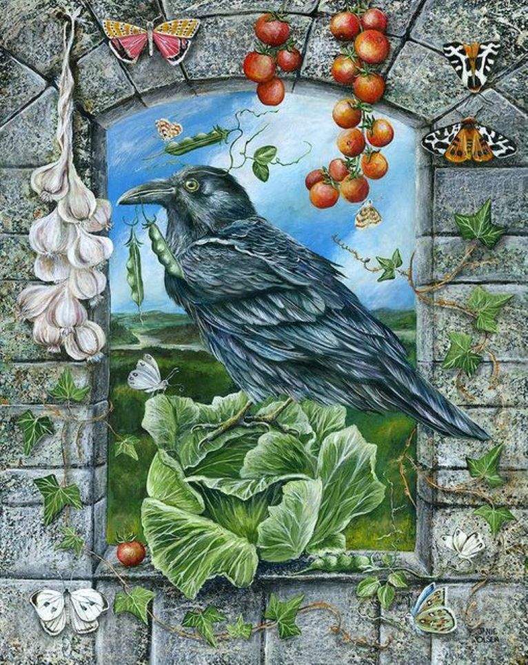 Solve The Crow jigsaw puzzle online with 154 pieces