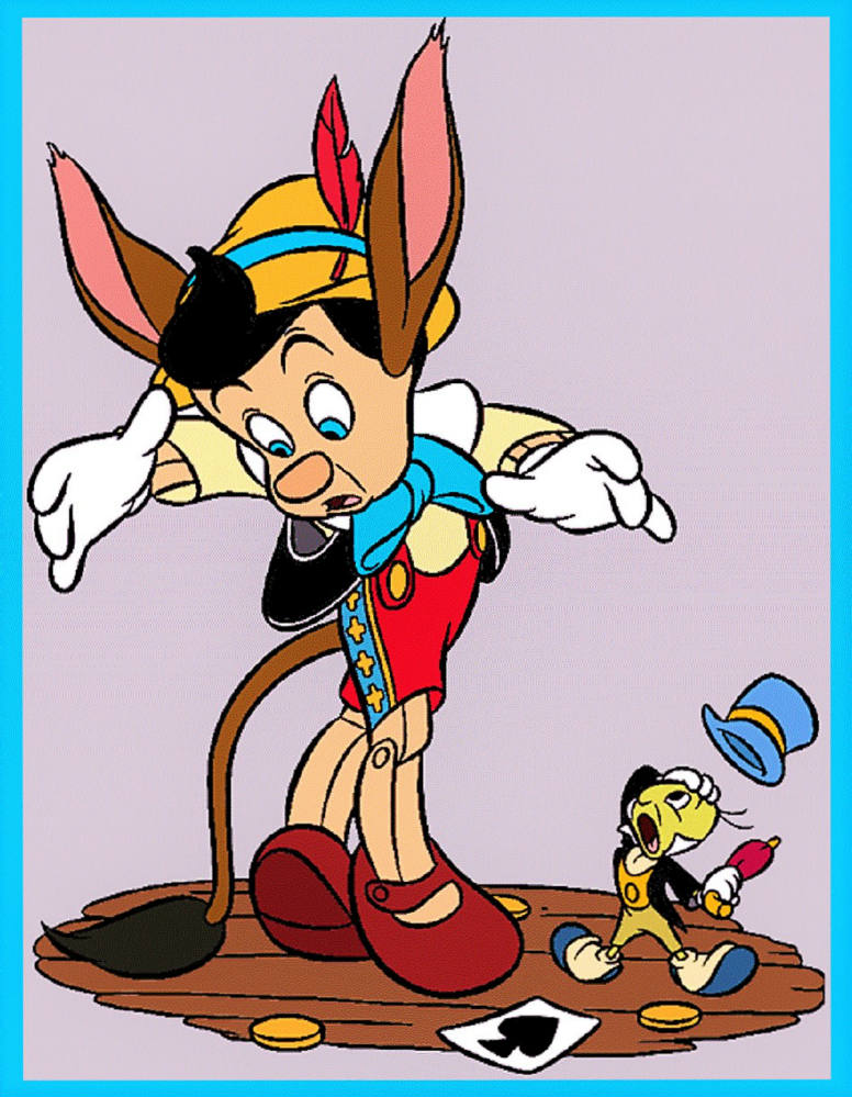 Solve Pinocchio - Donkey jigsaw puzzle online with 80 pieces