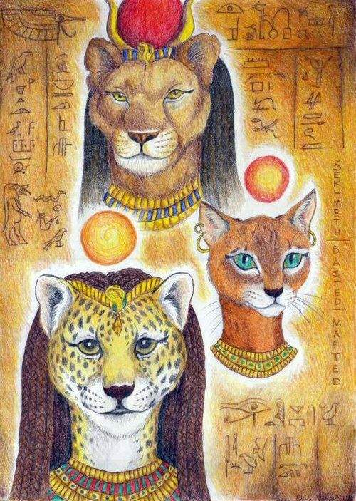 Solve Cat Humanoid Star Gods jigsaw puzzle online with 20 pieces