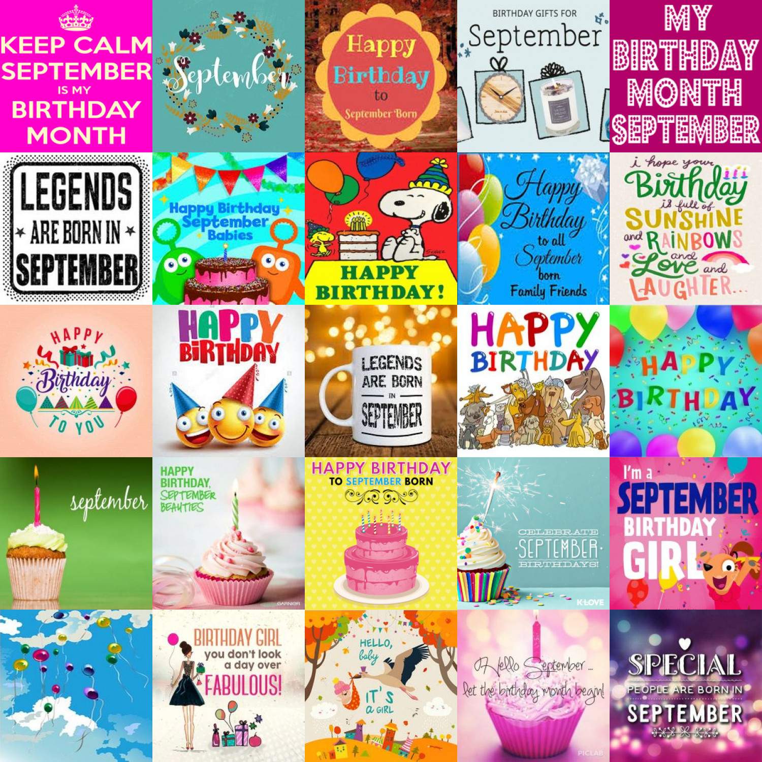 Solve September Birthdays jigsaw puzzle online with 169 pieces