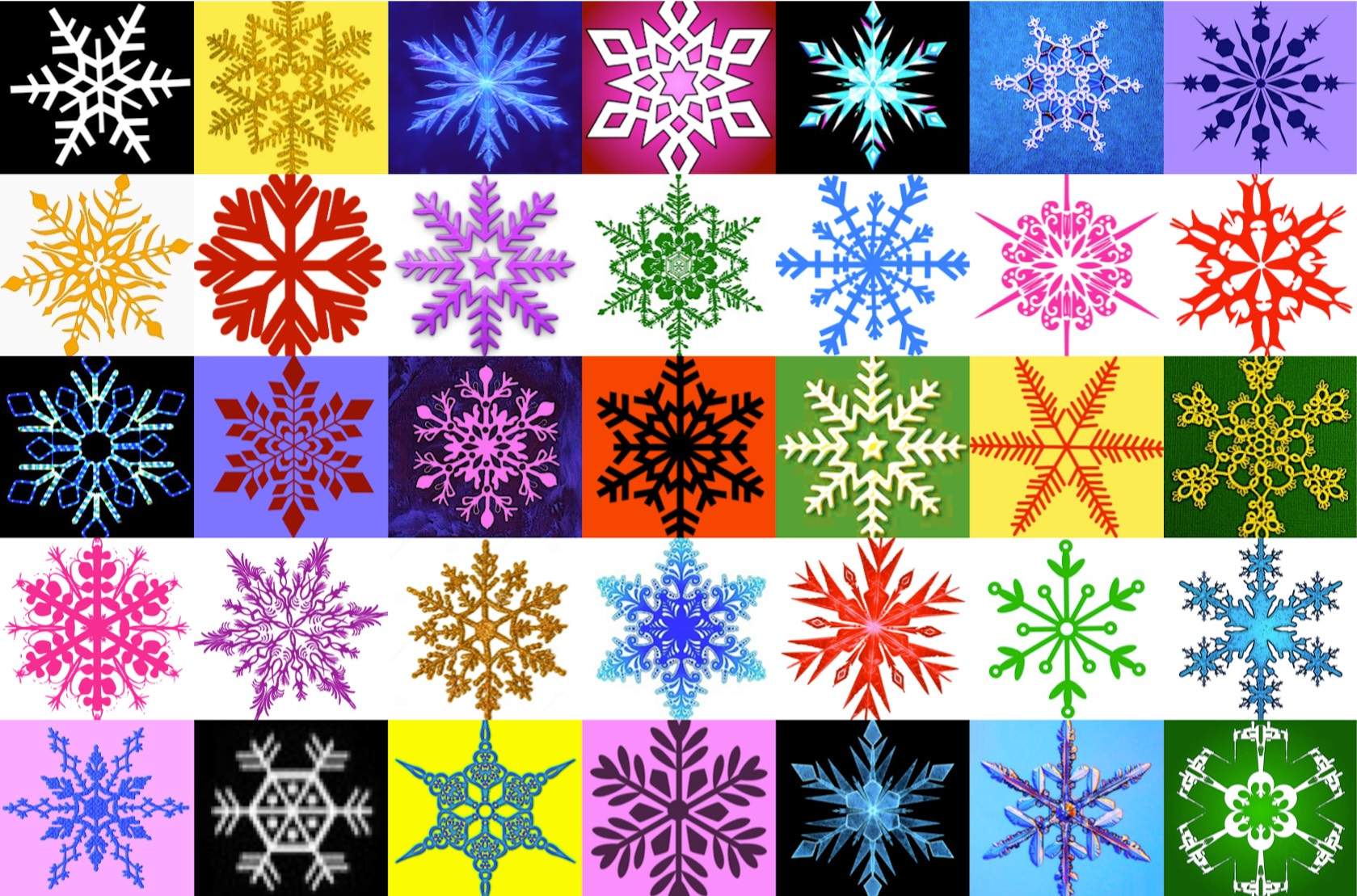 Solve Snowflakes - No two are alike? (XL) jigsaw puzzle online with 486 ...