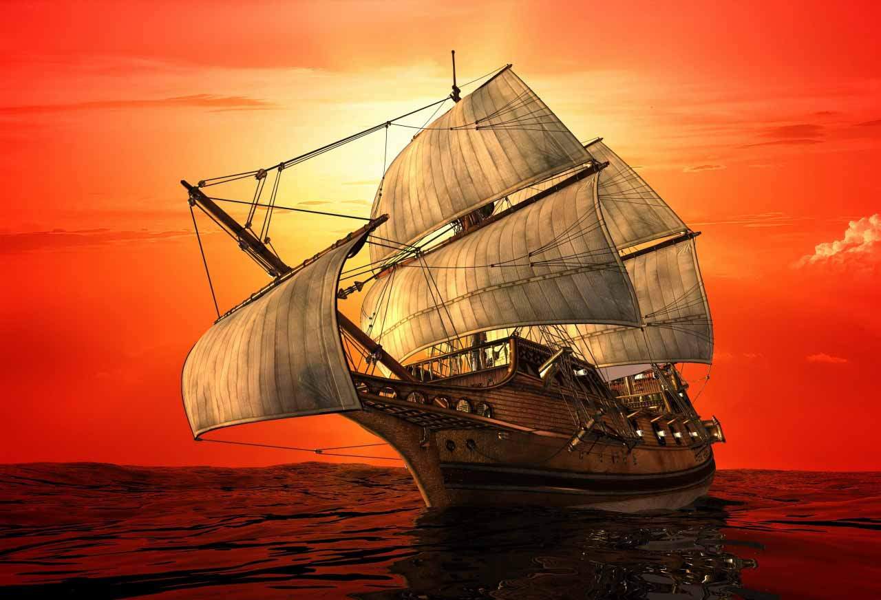 Solve Tall Ship jigsaw puzzle online with 204 pieces