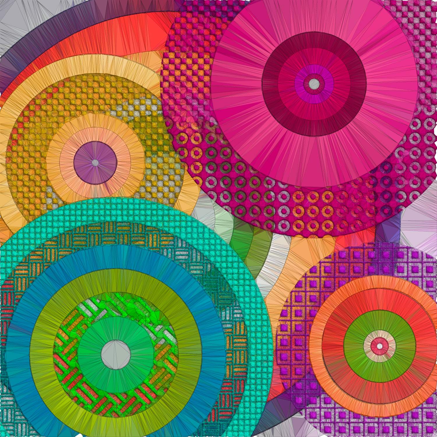 Solve Kreise jigsaw puzzle online with 256 pieces