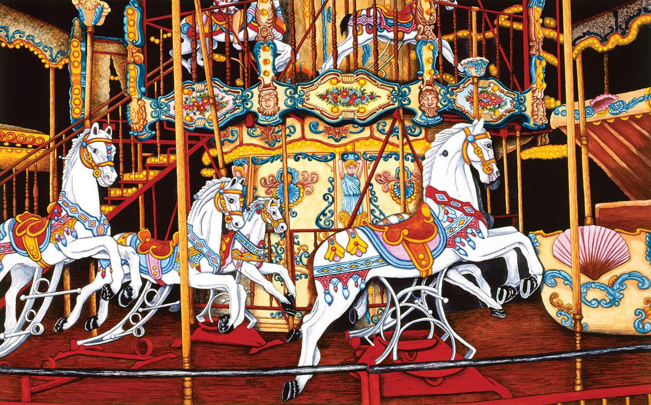 Solve Carousel #3 jigsaw puzzle online with 84 pieces